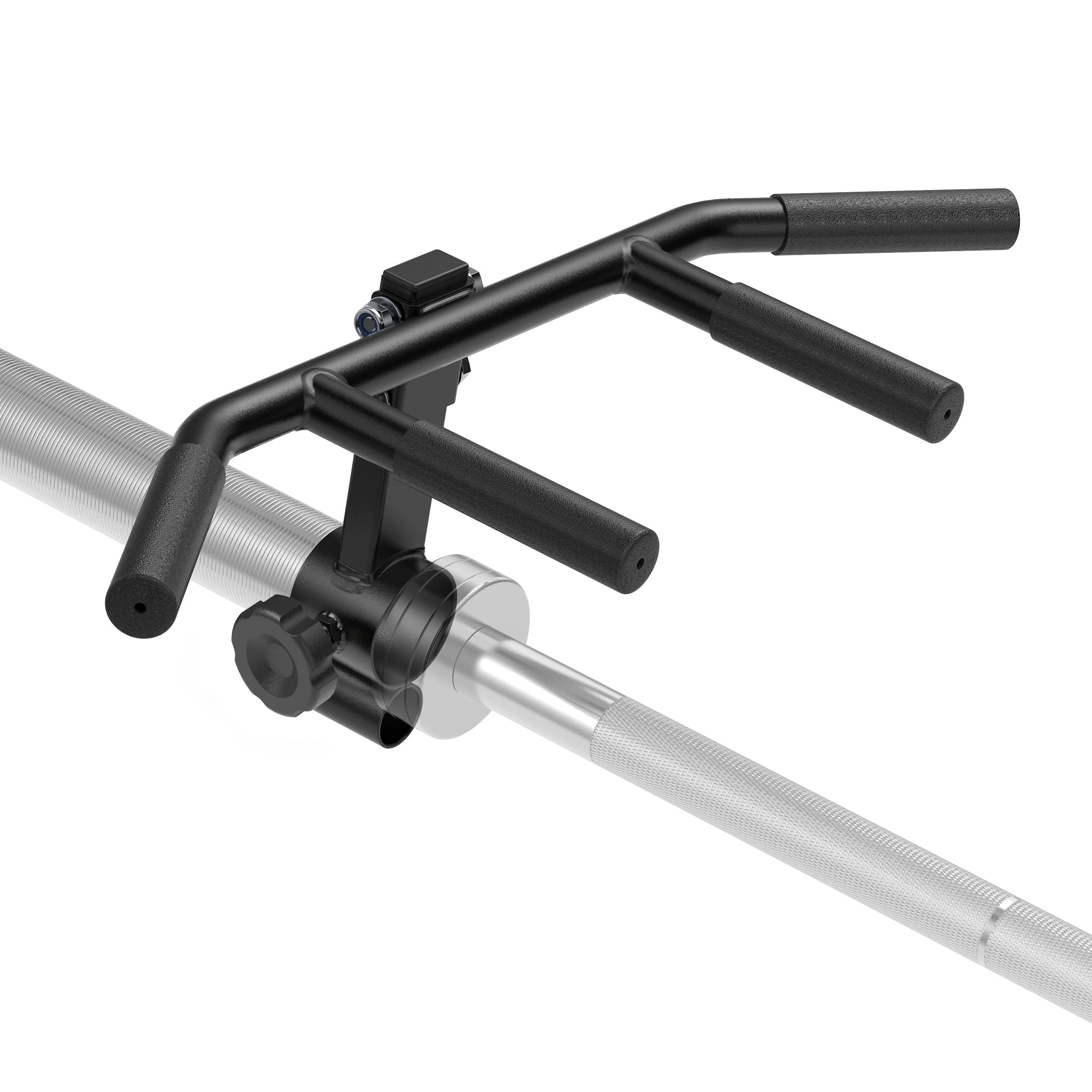 T Bar Row Multi-Grip Handle Bar Attachment with Rubber Grip For ...