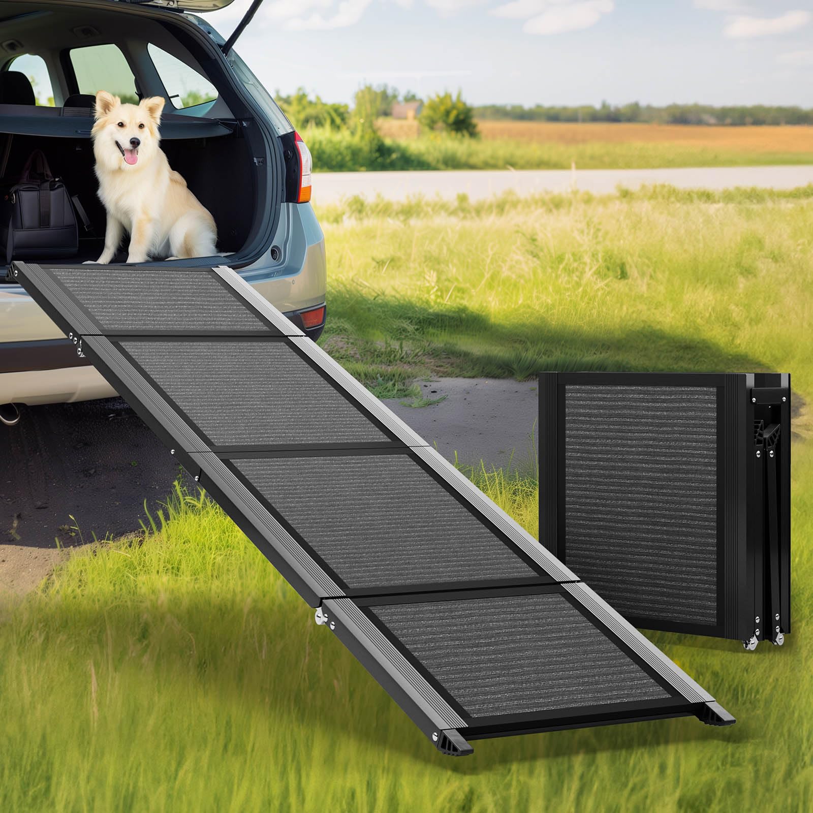 PURRPAXZ Dog Ramp for Car Large Dog, 71“x20”in Portable Car Ramp for ...
