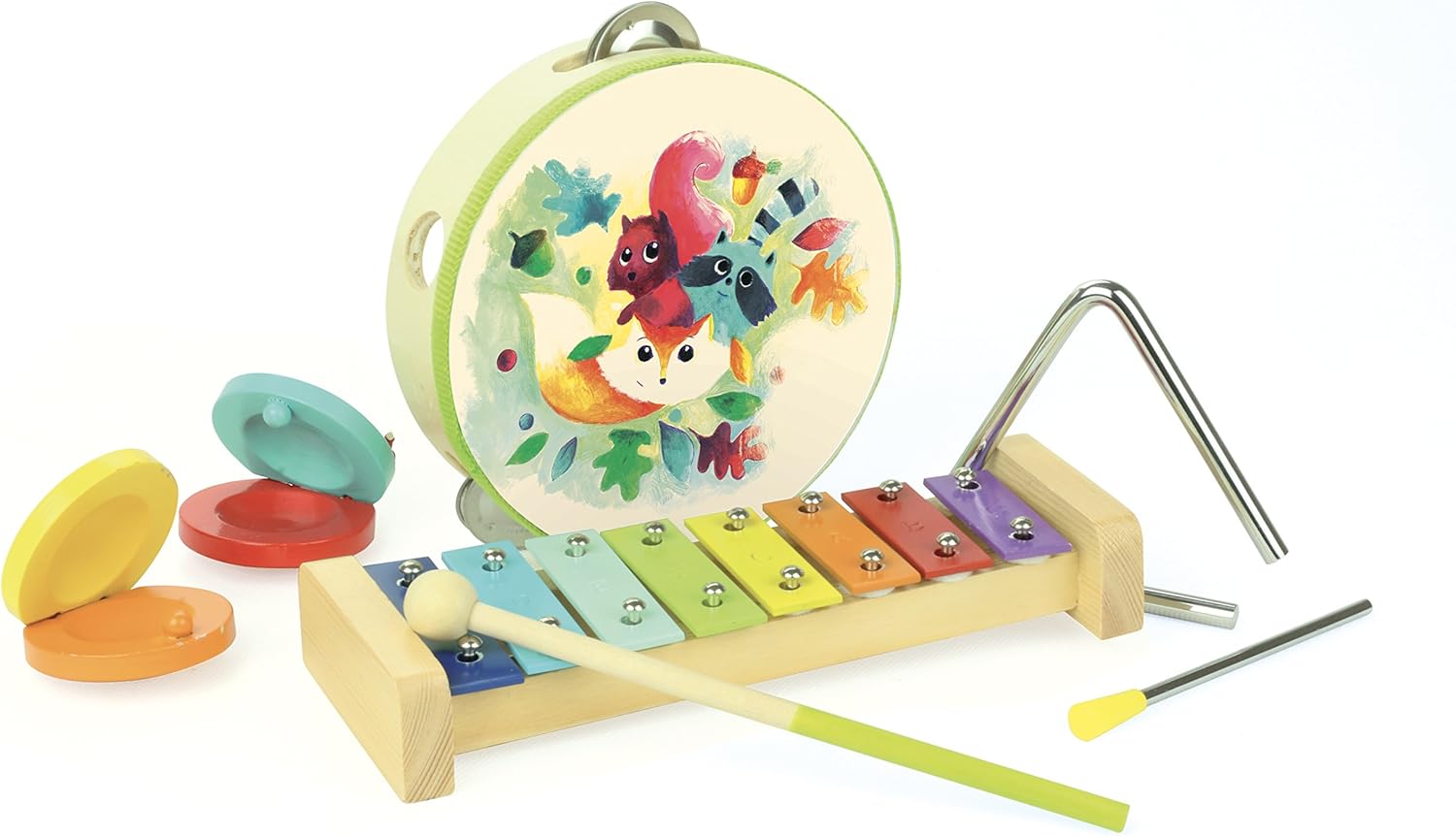 Vilac Vilac8351 Woodland Musical Instruments Set, Multi-Color: Amazon ...