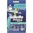 Gillette Sensor2 Plus Pivoting Head Men's Disposable Razors, 10 Count ...