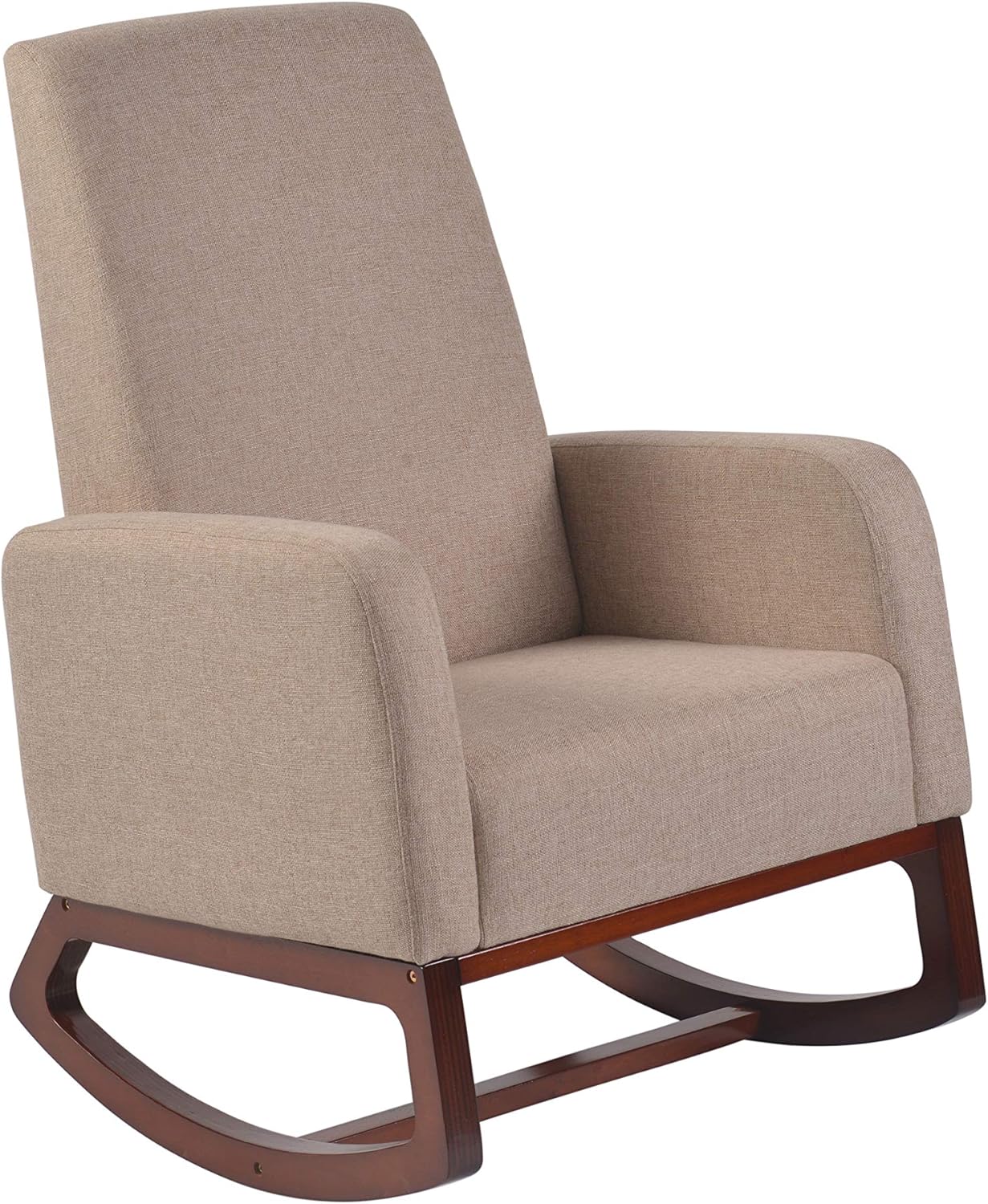 Amazon.com: Artiva USA Home Deluxe Modern Solid Wood Rocking Chair with ...