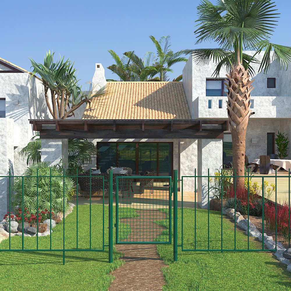 Cancelli SONGMICS Cancello da Giardino Cancelletto Recinto con ...