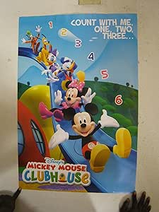 Amazon.com: Mickey Mouse Disney Clubhouse New 24x36 Poster Art Print ...