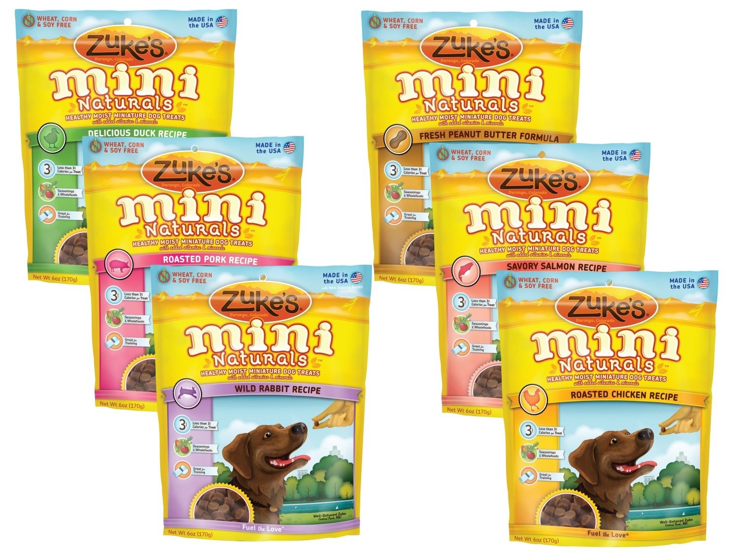 Amazon.com: Zuke's Mini Naturals Healthy Moist Training Treats Variety ...