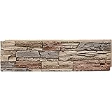 GenStone Faux Stacked Stone Panel 41" x 11.25" in Northern Slate Color ...