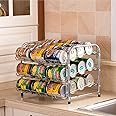 Amazon.com: FlagShip Pantry Food Can Rack Organizer, 3-Tier Stackable ...