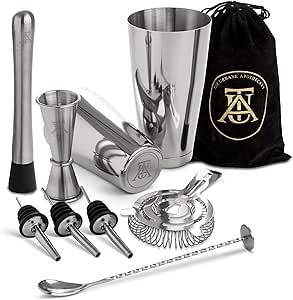 Amazon.com: Boston Cocktail Shaker Set - Professional Bar Drink Mixing ...