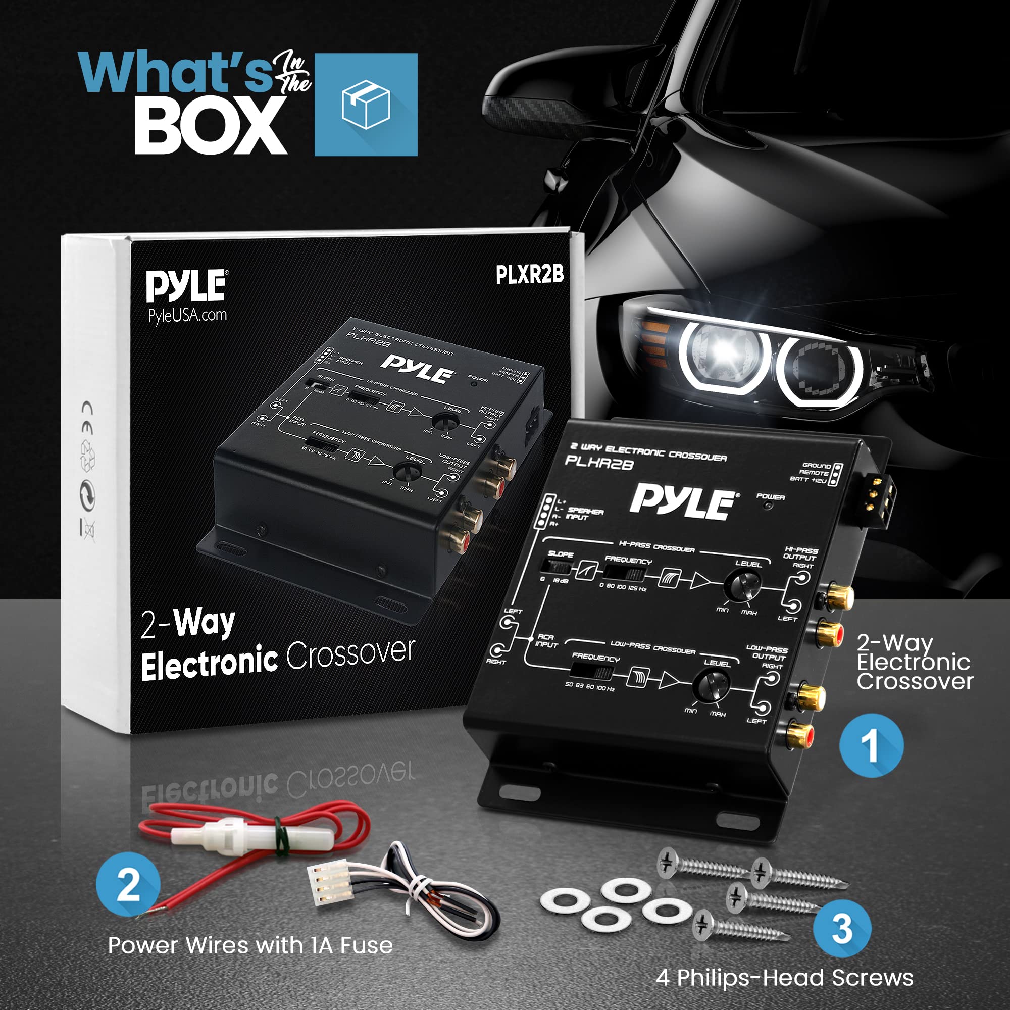 Mua Pyle 2-Way Electronic Car Audio Crossover Network - Hi-Pass/Low ...