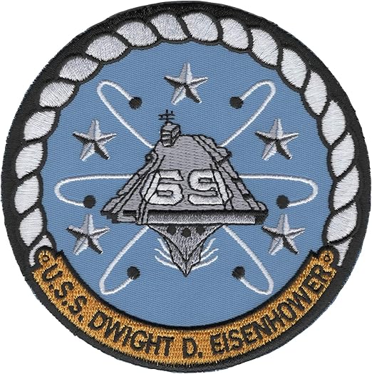 Amazon.com: CVN-69 USS Dwight D Eisenhower Patch: Clothing
