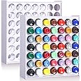 Amazon.com: Hicarer 2 Pcs 49 Holes Craft Paint Storage Organizer ...