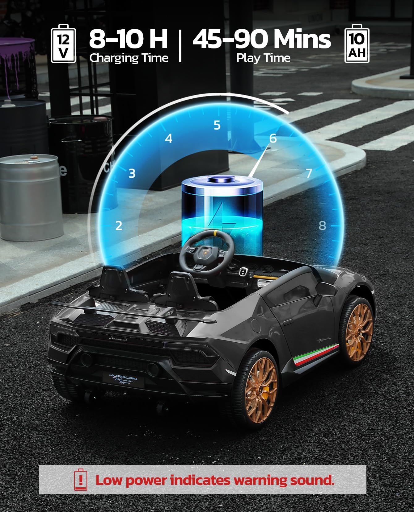 Mua ELEMARA Lamborghini 2 Seater Ride on Car for Kids, 12V10Ah Battery ...