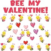 Amazon.com: Whaline Valentine's Day Bee Bulletin Board Decorations ...