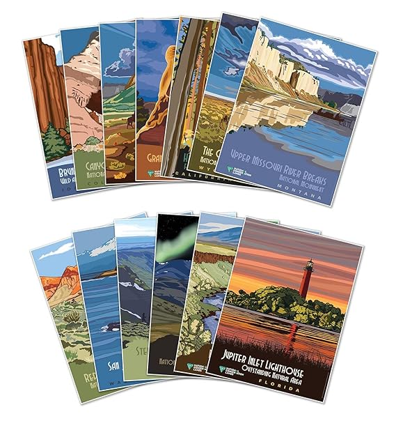 Amazon.com: Gallery Prints The Complete Set of Twelve (12) USA National ...