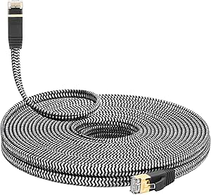 Amazon.com: Cat 7 Ethernet Cable 50 ft, MORELECS Nylon Braided Cat 7 ...
