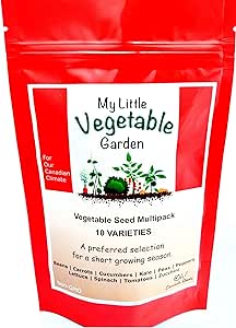 Vegetable Seeds Variety Pack Canada - 10 Heirloom Varieties (Container ...
