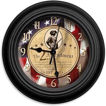 Amazon.com: 17" Blue Neon Wall Clock, Colt Firearms, Revolvers Pistols ...