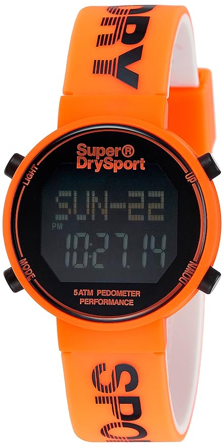 Superdry Unisex Digital Watch with Silicone Strap SYG203O: Amazon.co.uk ...