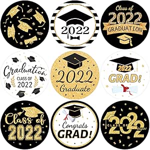 Amazon.com: Graduation Stickers Class of 2023 500Pcs Perforated Roll ...