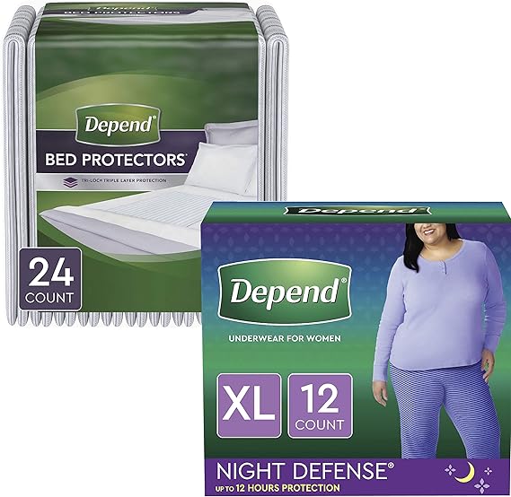 Amazon.com: Depend Nighttime Protection Package: Night Defense ...
