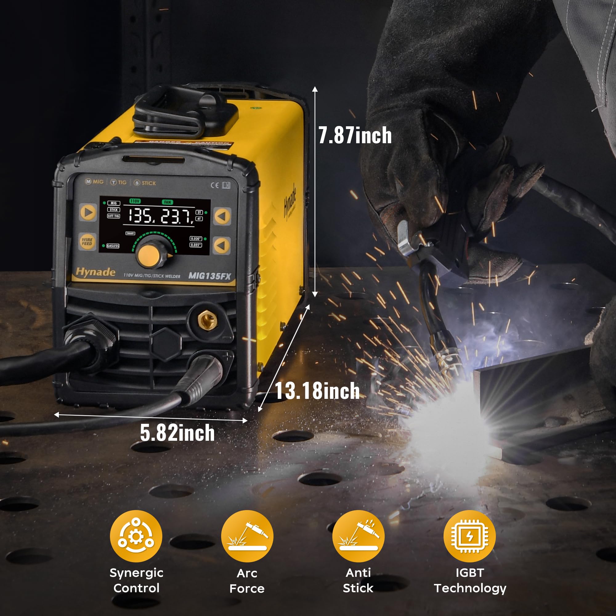Mua MIG Welder, Flux Solid Core MIG/Lift TIG/Stick 3 in 1 MIG Welding ...