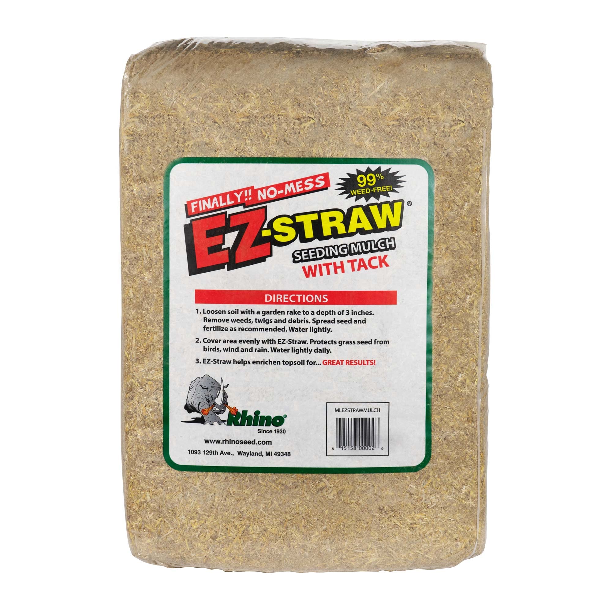 EZ Straw Seeding Mulch With Tack - Biodegradable Organic Processed ...