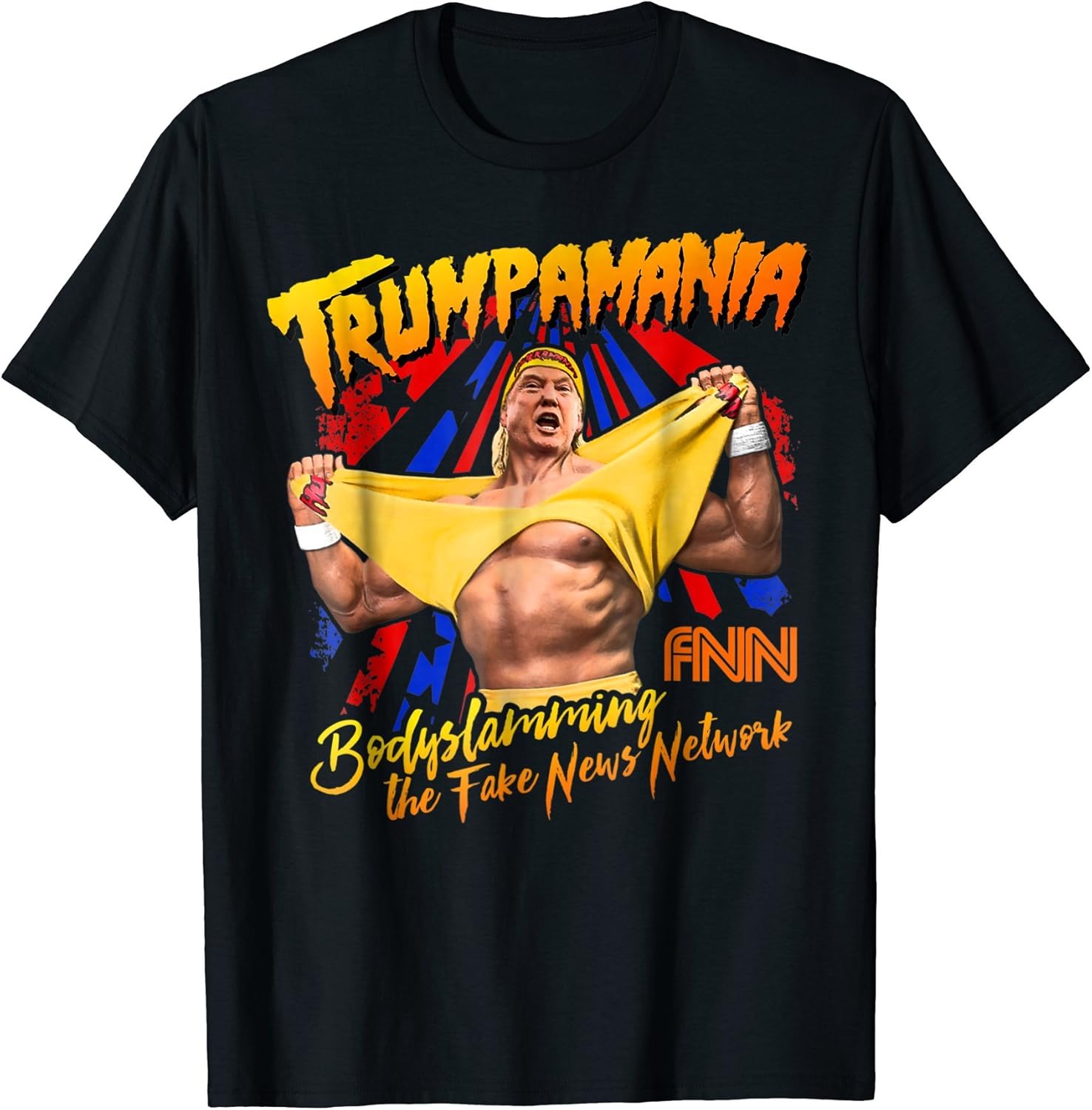 Amazon.com: Trump Wrestling Meme Fake News Trumpamania Shirt: Clothing