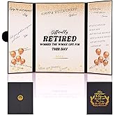 Amazon.com: DARUNAXY Black Gold Retirement Party Decorations ...