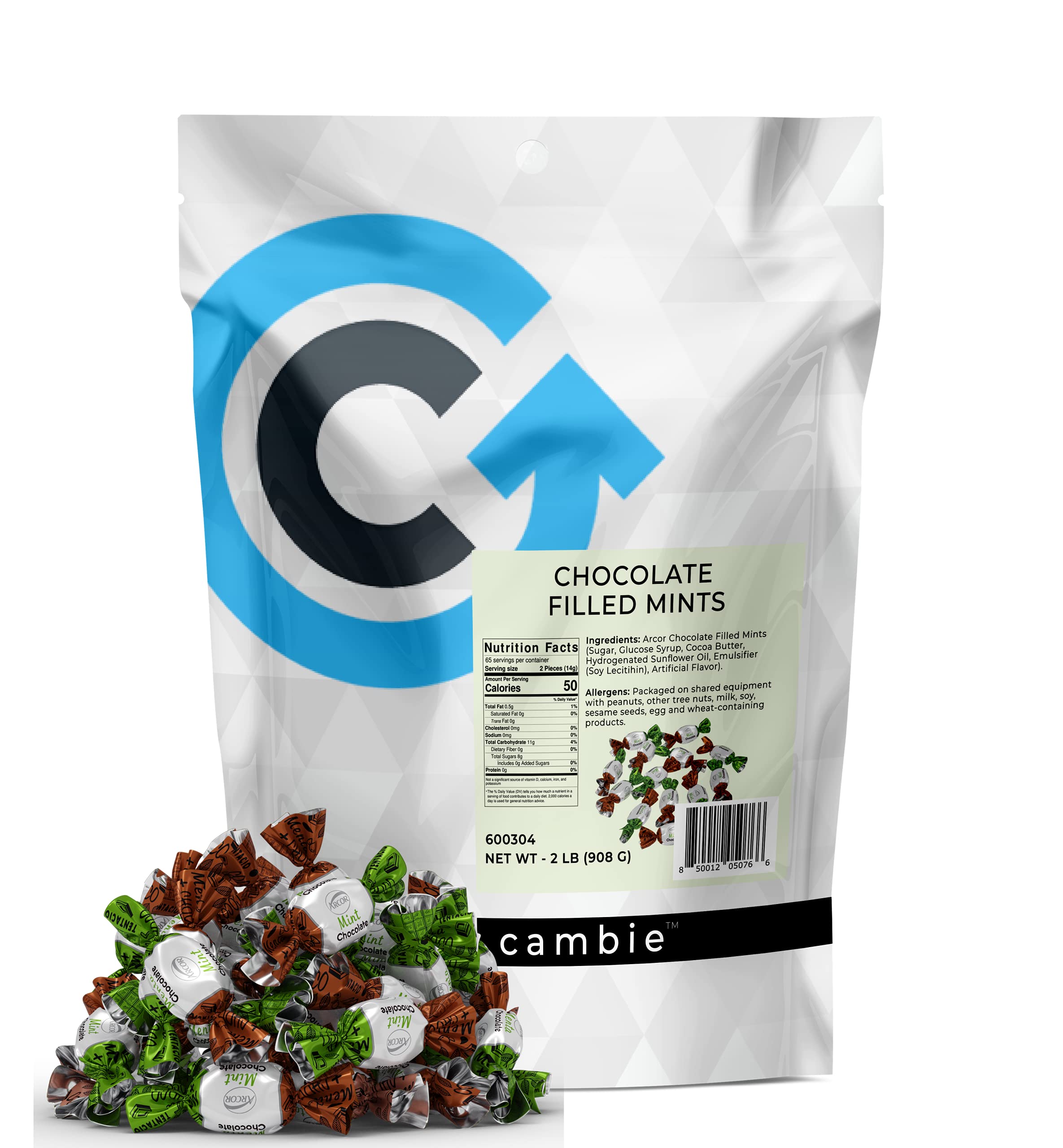 Mua Cambie - Arcor Chocolate Filled Mints Candy, Individually Wrapped ...