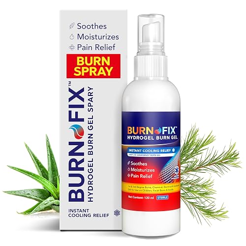 BurnFix® Hydrogel Burn Spray – 120 ml Instant Cooling Relief for 1st ...