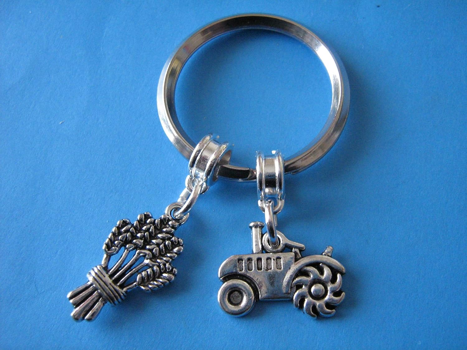 Gift for a Farmer Farming Keyring Farmers Keychain Gift for Him Gift ...