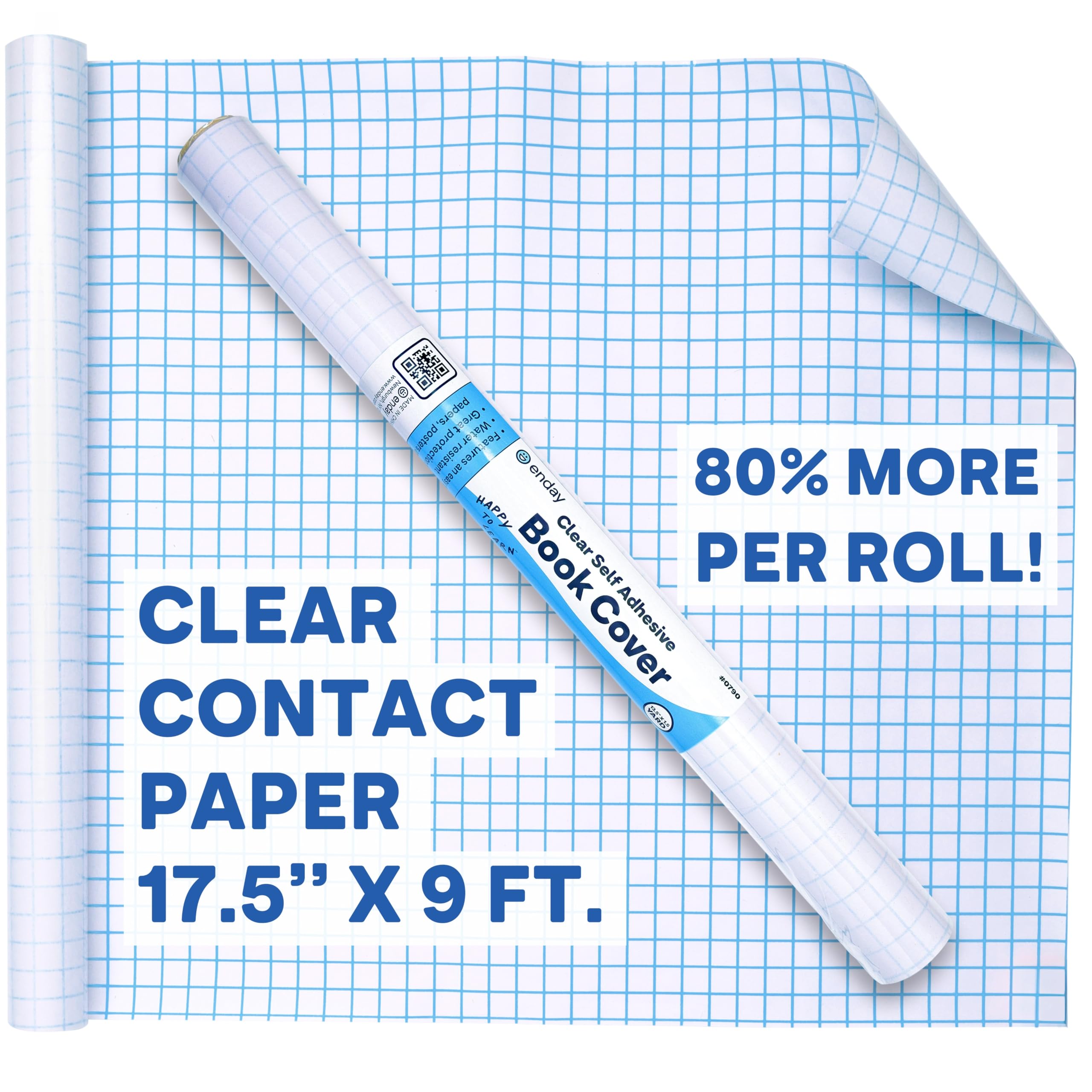 Clear Contact Paper 17.5 in x 9 ft - Clear Contact Paper Peel and Stick ...
