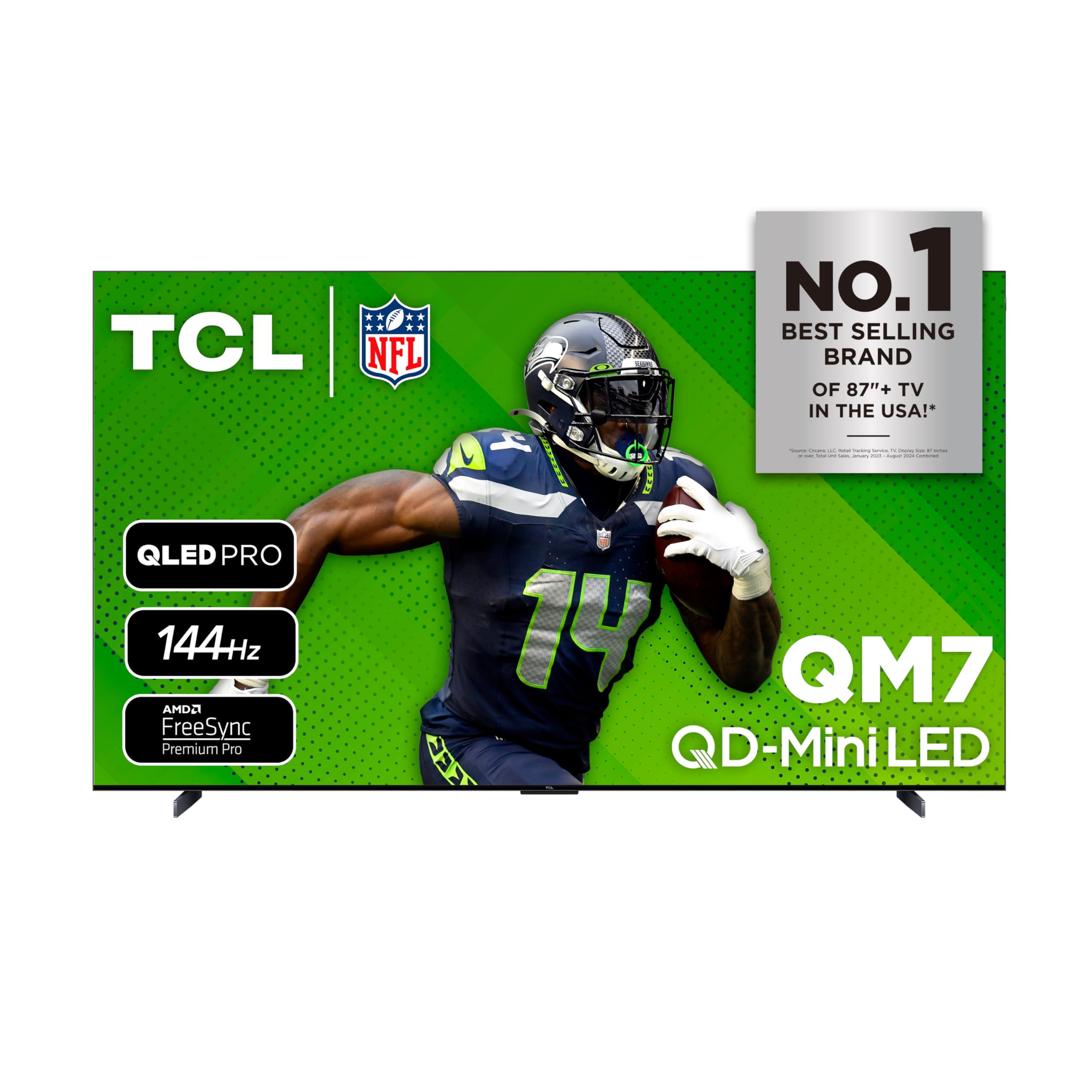 TCL 98-Inch QM7 QLED 4K Smart QD-Mini LED TV with Google TV (98QM751G ...