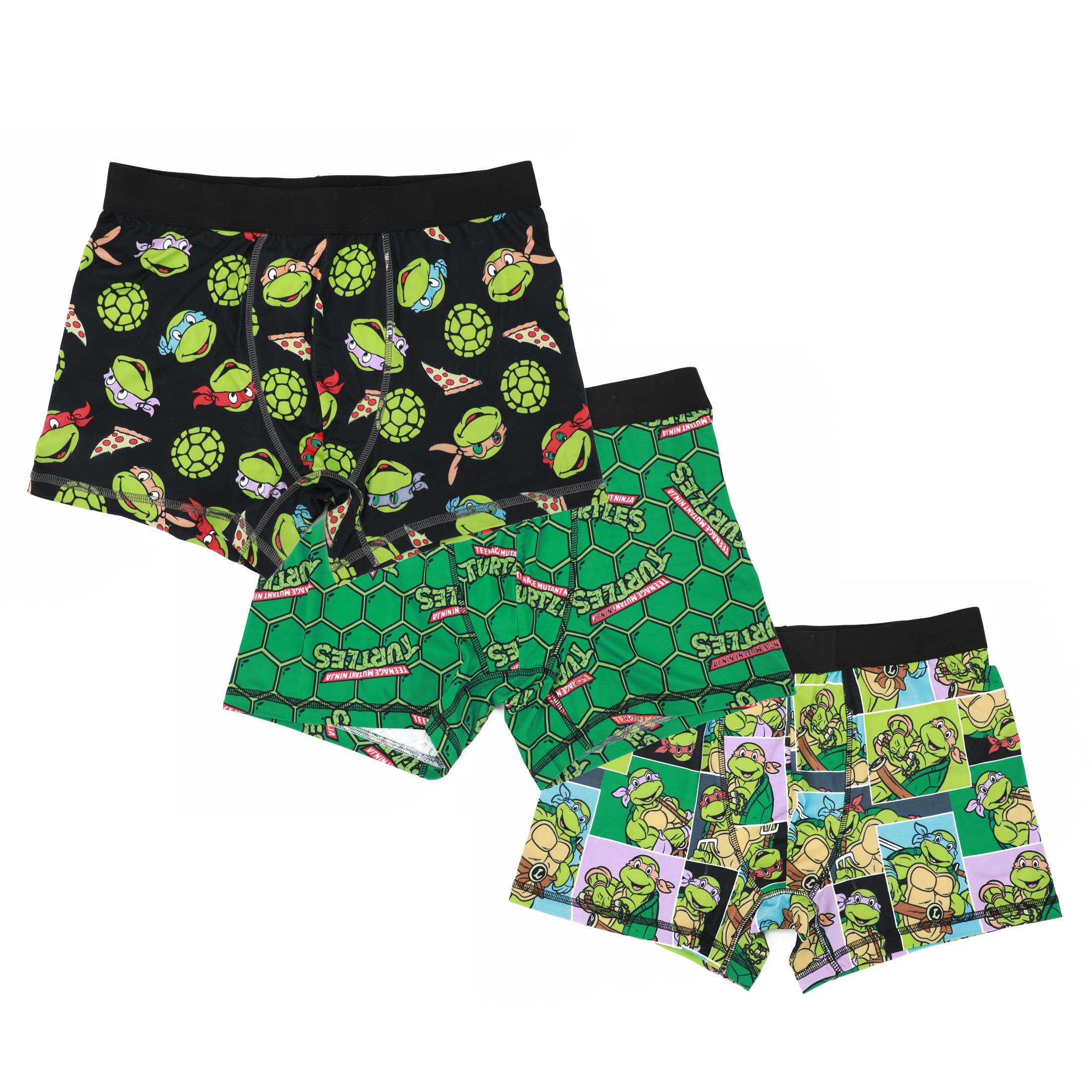 Bioworld Teenage Mutant Ninja Turtles Character Print Men's 3-Pack ...