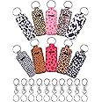 Amazon.com: 10 Pieces Cow Print Lipstick Holder Keychain Sleeve Pouch ...