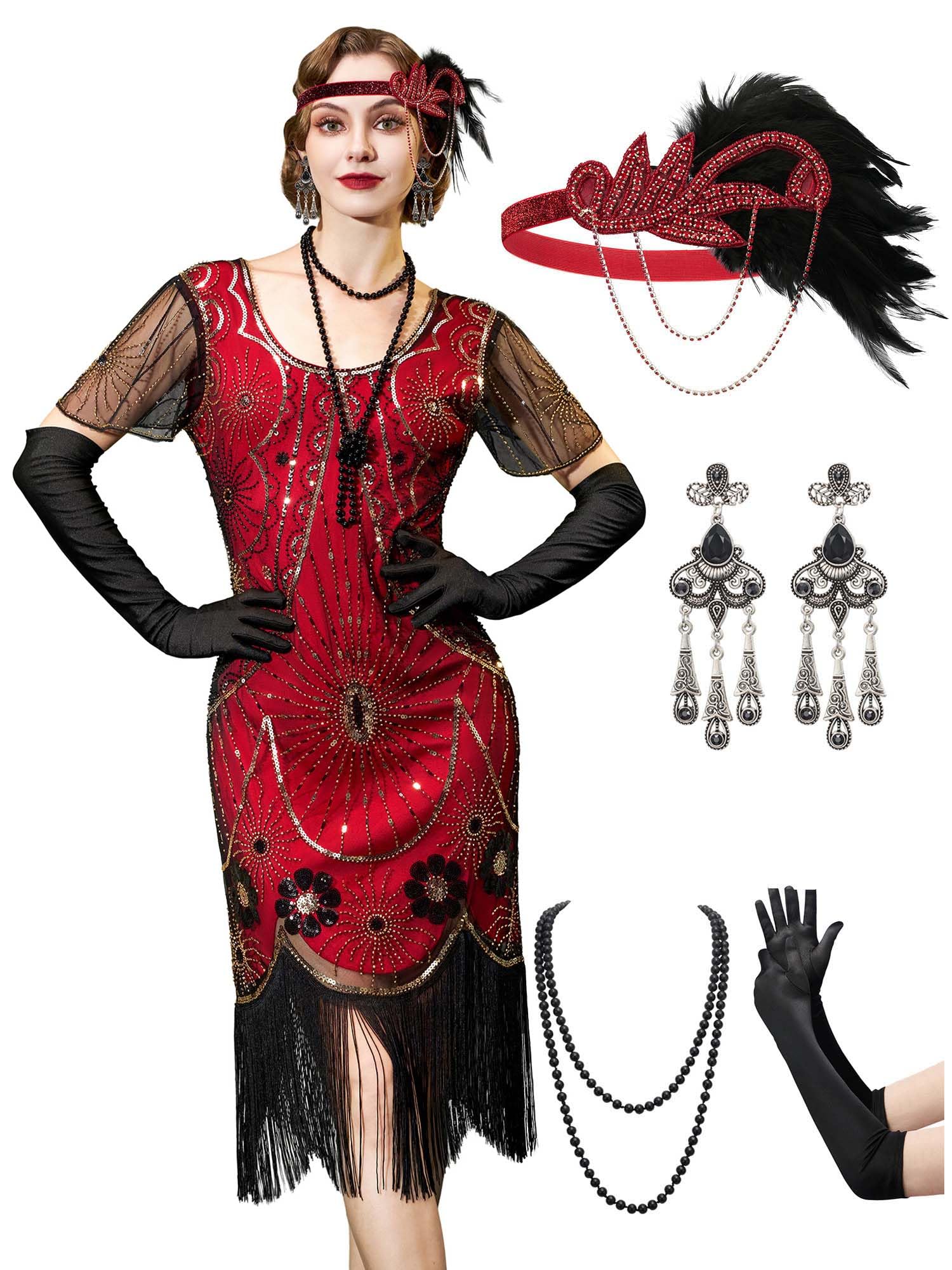 YESSA Flapper Dresses 1920s Dresses for Women,Great Gatsby Dresses for ...