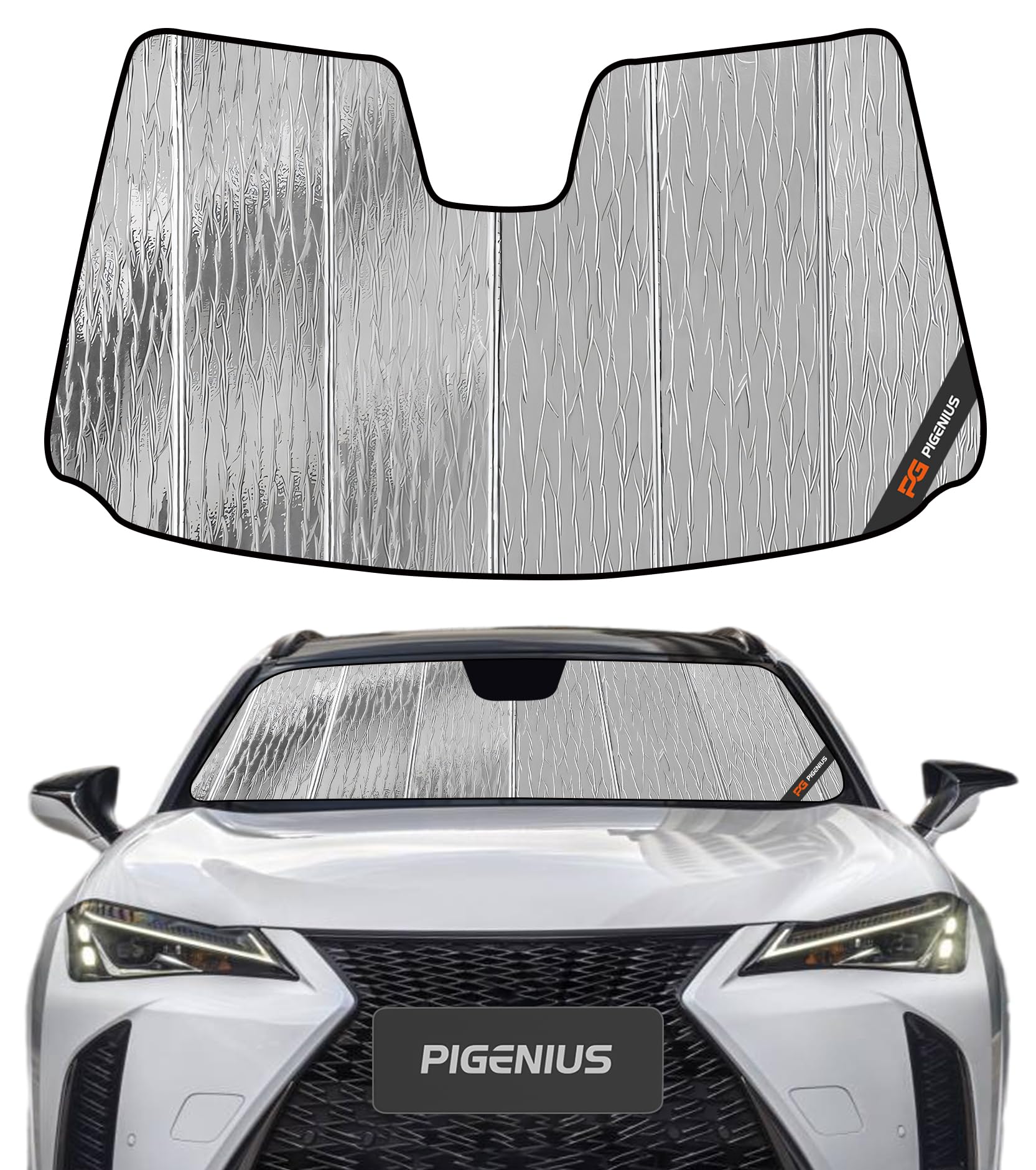 Pigenius Windshield Sun Shade for Lexus UX 2019-2025 Front Window ...