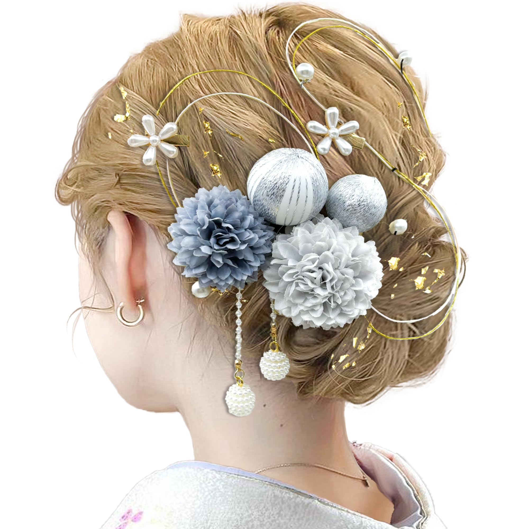 Mua JZOON F1101 Yukata Hair Ornament, 15-piece Set, Coming of Age Ceremony, Graduation Ceremony ...