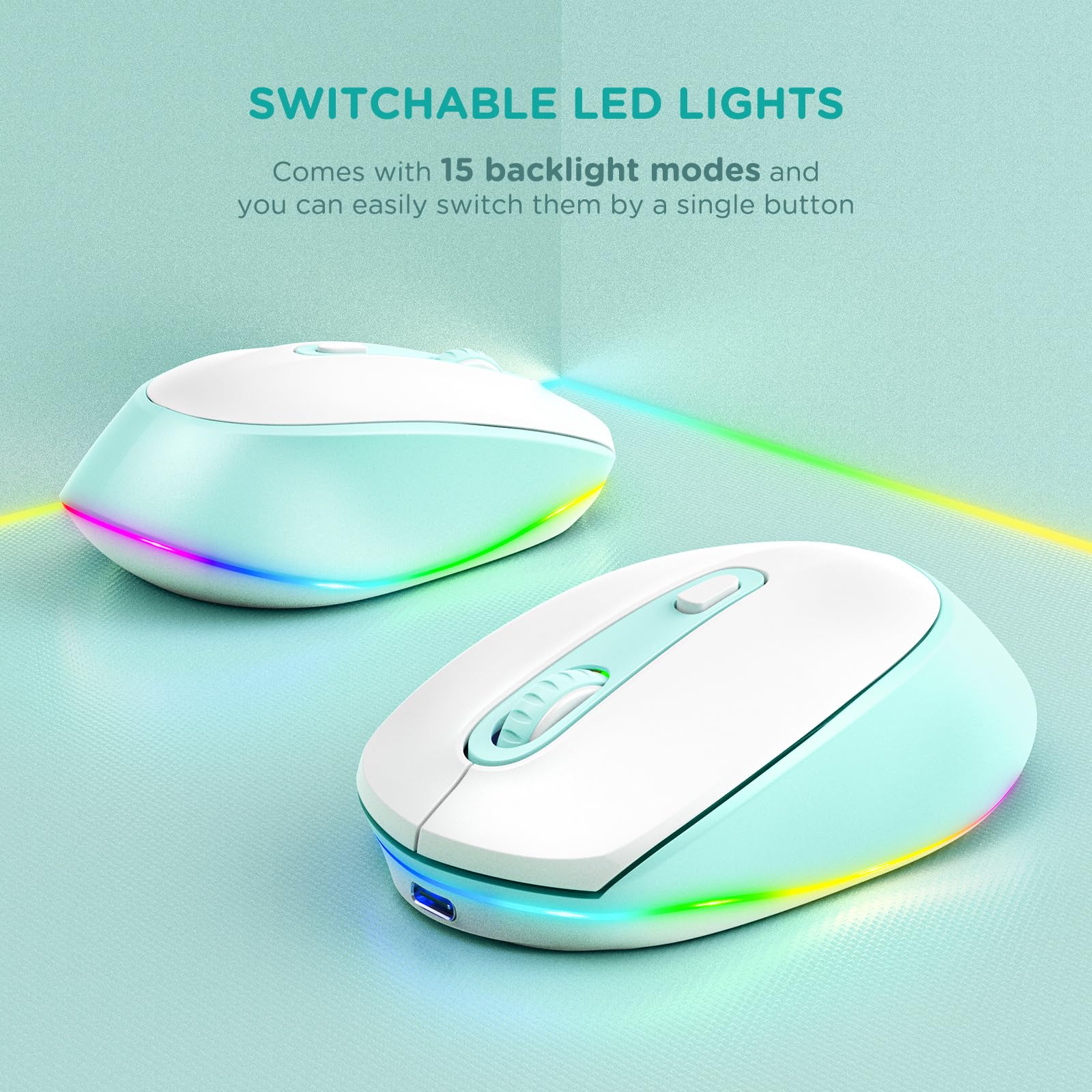 Mua seenda Wireless Mouse, Rechargeable Light Up Mouse for Laptop ...
