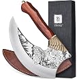 Amazon.com: TIVOLI Ulu Knife 9-inch Pizza Cutter Axe, Viking Butcher ...