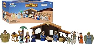 Amazon.com: Bible Toys Nativity Set - Christmas Story Manger Scene, 18 ...