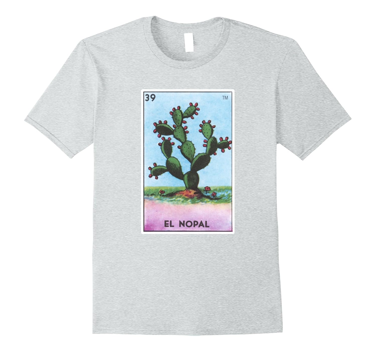 El Nopal Card T-Shirt Prickly Pear Cactus Loteria Tarot-RT – Rateeshirt
