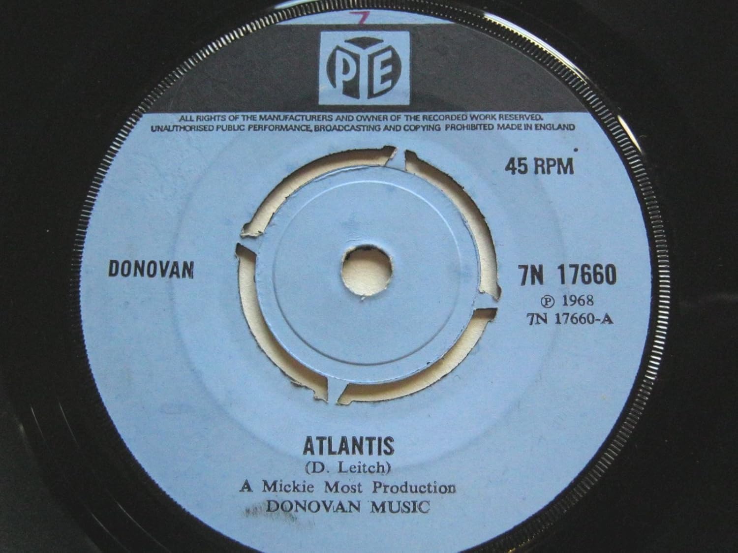 Donovan Atlantis 7" Pye 7N17660 VG 1968: Amazon.de: Musik-CDs & Vinyl