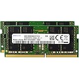Samsung 64GB (2x32GB) DDR4 3200 MHz PC4-25600 SODIMM 2Rx8 CL22 1.2v 260-PIN Laptop Notebook ...