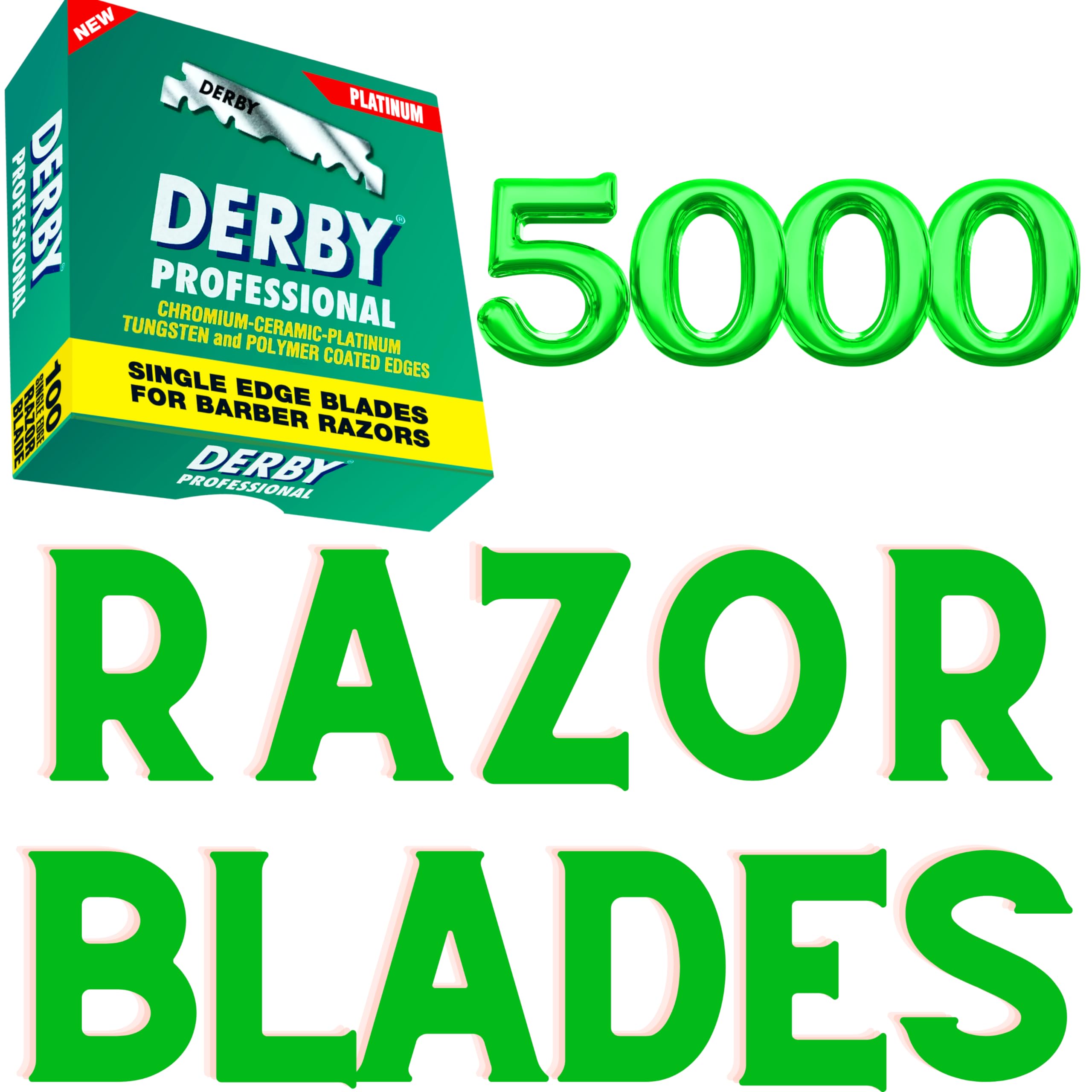 Mua 5000 "Derby Professional" Single Edge Razor Blades for straight ...