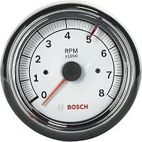 Bosch SP0F000025 Sport II Tacómetro de 2-5/8" (esfera negra, bisel ...
