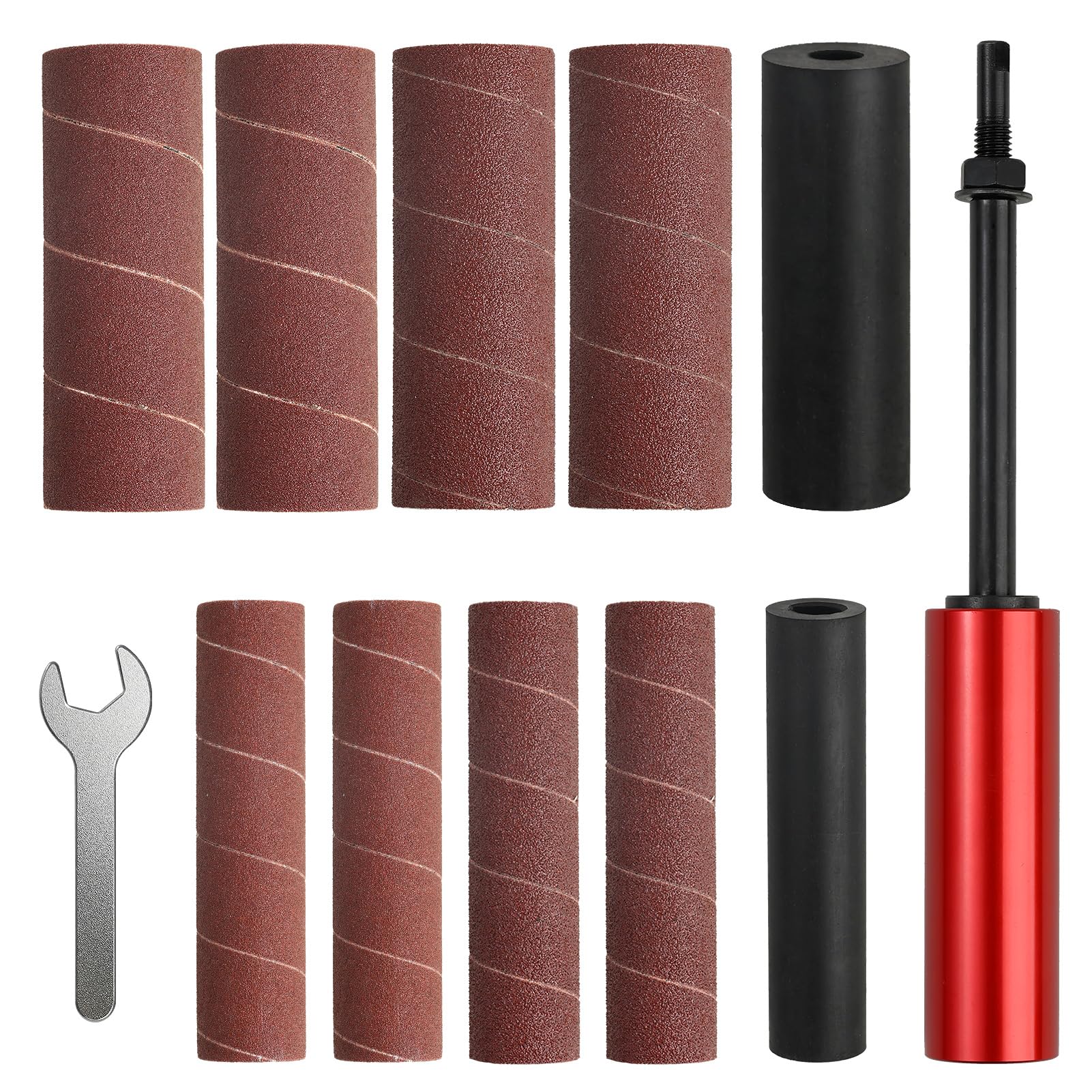 HANPINYUAN Hand-Held Drum Spindle Sander for Woodworking,Rubber Sanding ...
