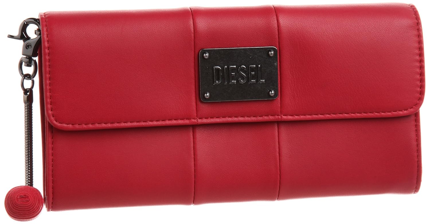 Diesel Women's Gemstuds Amazonite Flap Over Purse Barberry/Silver ...