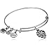 Amazon.com: Alex and Ani Women's Palm Leaf Charm Bangle Bracelet, Rafaelian Gold, Expandable ...