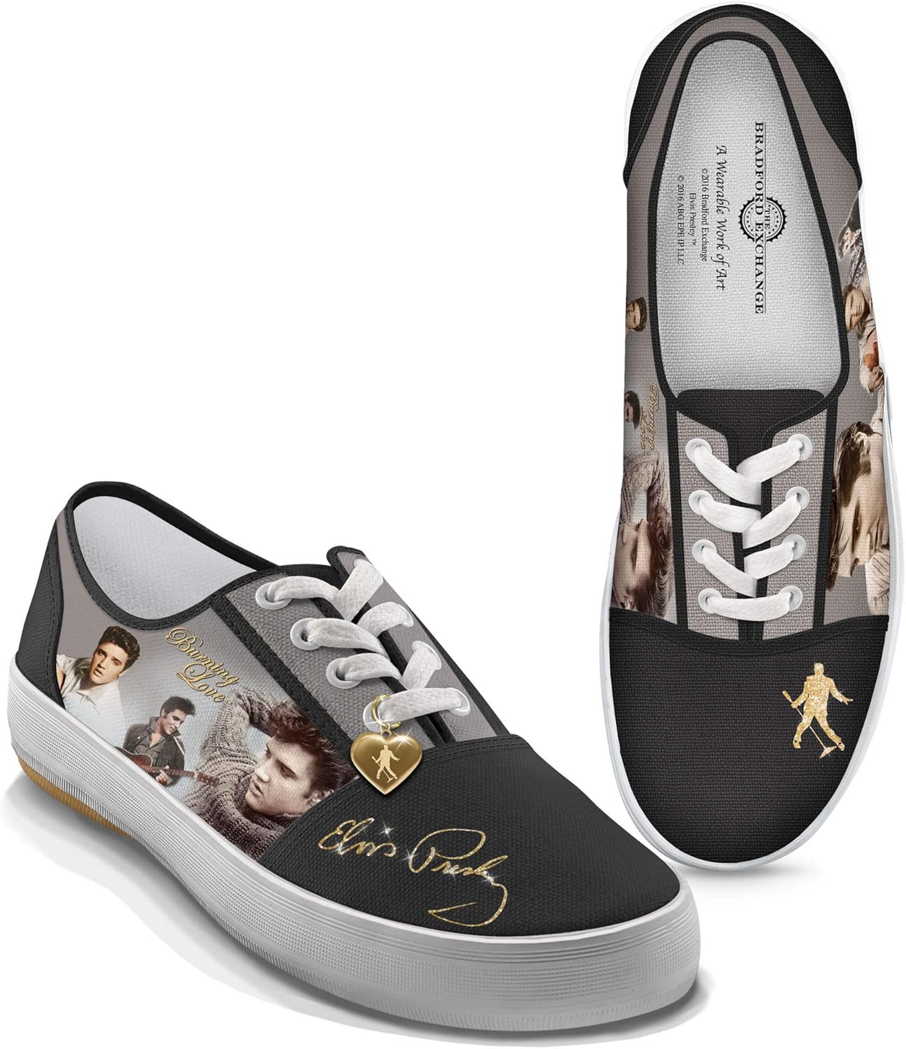The Bradford Exchange Elvis PresleyTM 'Burning Love' Women's Shoes ...