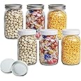Amazon.com: Jumterlee 6 Pack 32 oz Glass Mason Jars, Wide Mouth Mason Jars with Lids and Bands ...